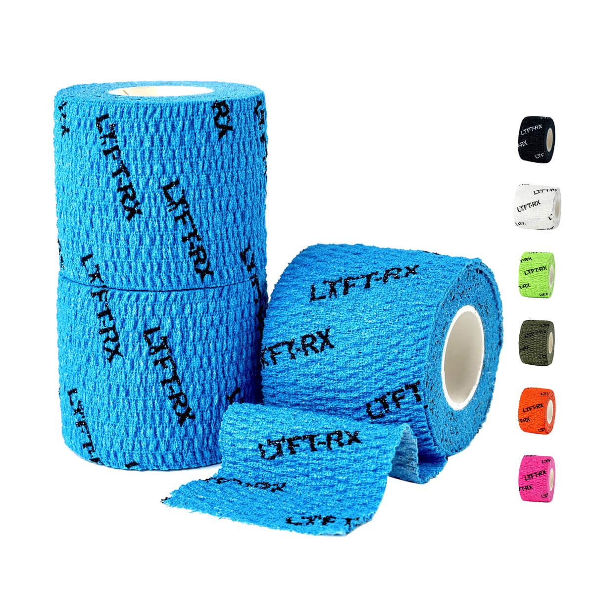 LYFT-RX Weightlifting Hook Grip Tape - Blue 3PACK, 2-inch